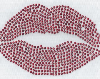 Rhinestone lips | Etsy