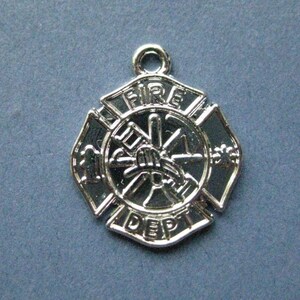 Firefighter charm | Etsy