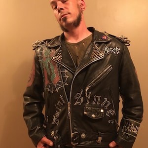 Punk rock jacket | Etsy