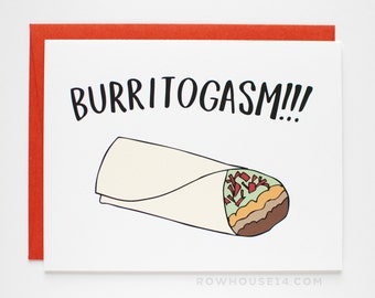 Burrito card | Etsy