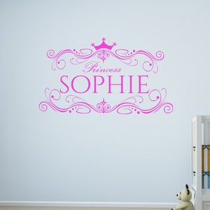 Princess wall decal | Etsy