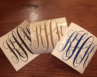 Initials for car | Etsy