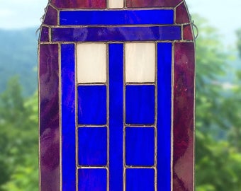 Stained glass tardis | Etsy