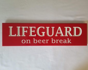 Lifeguard signs | Etsy