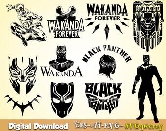 Wakanda clipart | Etsy