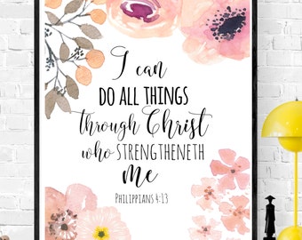 Bible verse art | Etsy