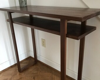 Walnut entry table | Etsy