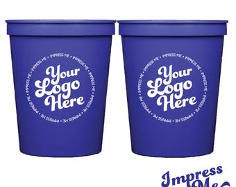 Logo plastic cups | Etsy