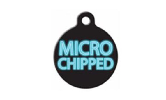 Microchipped Pet Engraved Pet ID Tag Personalized Dog Tag