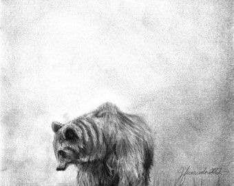 Pencil drawing print Growing Into Hope Day 199