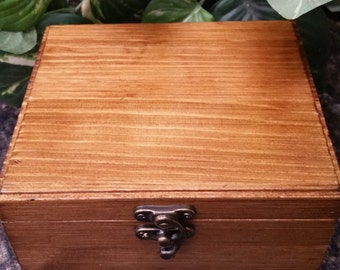 Stained wood box | Etsy