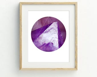 Seattle Skyline Purple Wall Art Purple Home Decor