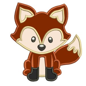 Fox applique | Etsy