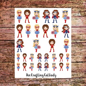 Superhero sticker | Etsy