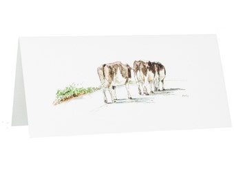 Cow card | Etsy