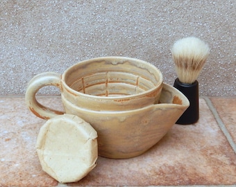 shaving scuttle navy and black