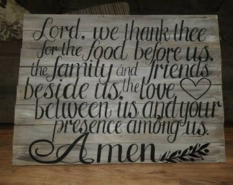 Dinner prayer | Etsy