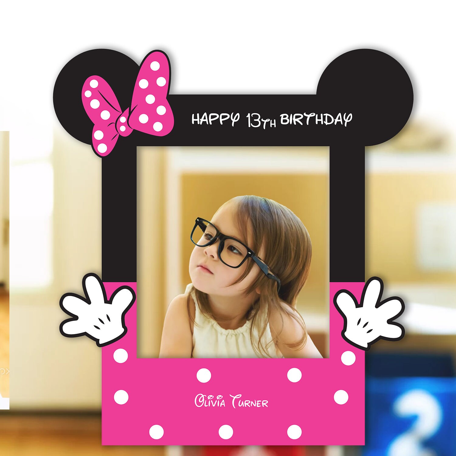 Minnie Mouse Frame Minnie Mouse Prop Minnie Mouse Photo