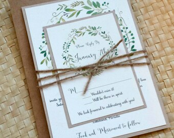 Boho wedding invite | Etsy