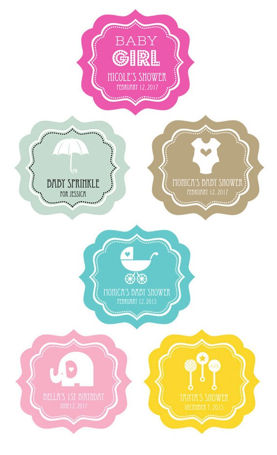 Personalized Baby Shower Labels Favors-Personalized Baby
