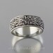 The PRINCE CHARMING 14k white gold mens wedding band