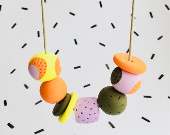 Polymer clay jewelry | Etsy