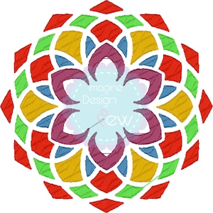 Mandala embroidery | Etsy