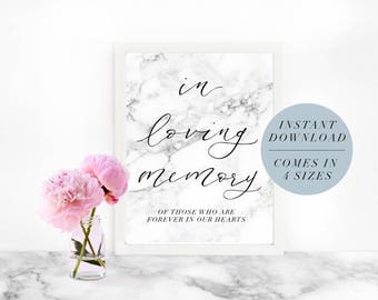 In memoriam sign | Etsy