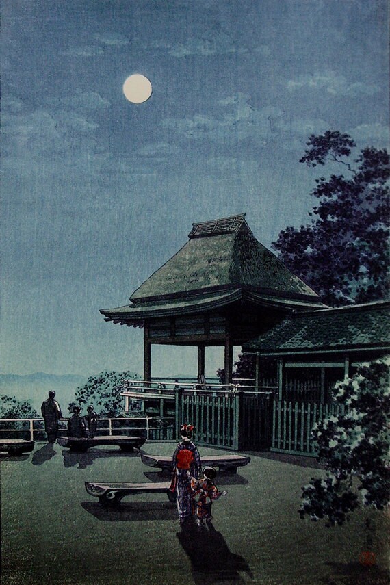 Japanese art Moonlight by Tsuchiya Koitsu FINE ART PRINT