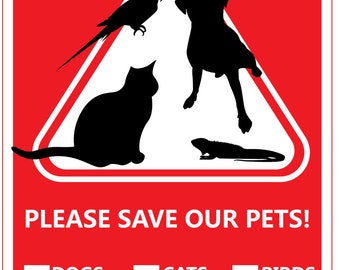 Custom Animal Rescue Sign I Love My Rescue Dog Rescue Cat Pet