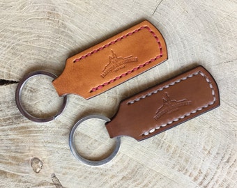Your Handwriting Custom Leather Snap Keychain Personalized