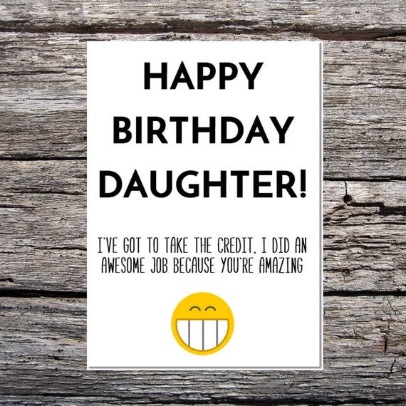 Daughter Birthday Card Funny Birthday Card Funny Happy daughter-birthday-card-funny-birthday-card-funny-happy