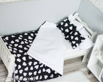 Dollhouse bed 1/4 minifee miniature bed BJD MSD minifee