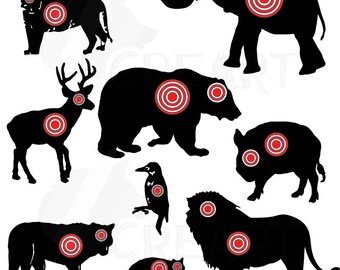 Shooting target art | Etsy