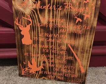 Hunters prayer | Etsy