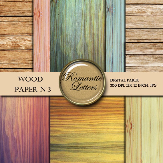Digital paper Wood digital Scrapbook Paper wood background