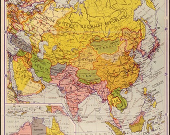 Map Of Asia From The 1500s Japan Borneo New Guinea China India