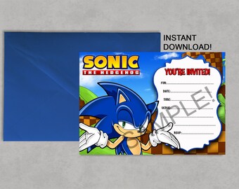 Sonic printable | Etsy