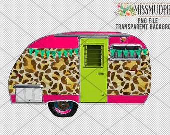 Retro camper clipart | Etsy