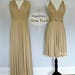 Beige infinity dress Champagne Bridesmaid dress prom dress