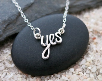 Yes necklace | Etsy