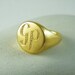 Men signet ring Monogram signet ring personalized ring gift