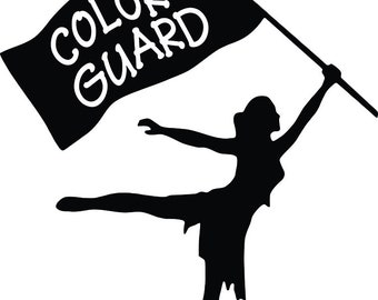 Color guard decal | Etsy