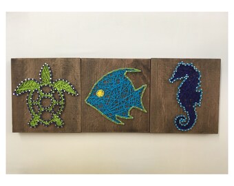 Fish string art | Etsy