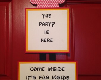 Personalized Disney Mickey Mouse Birthday Party Big Vinyl