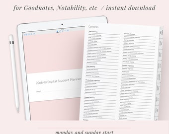 Goodnotes template | Etsy