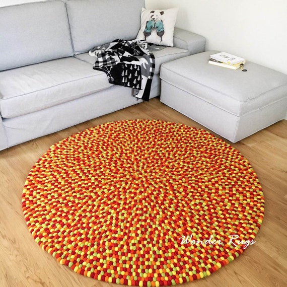 Orange Area Carpet - The Color of Power and Creativity