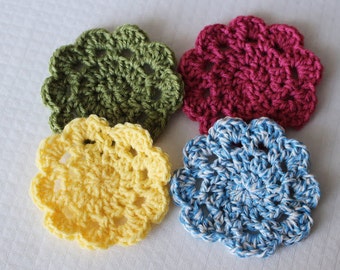 Crochet Pattern Pack Scallop Edge Placemat and Coasters