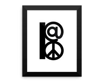 Peace sign poster | Etsy