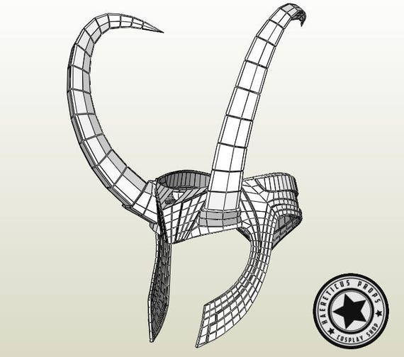New Loki Helmet Pepakura File Thor 3: Ragnarok